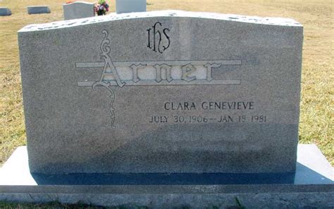 Clara Genevieve Arner 1906 1981 Find A Grave Memorial