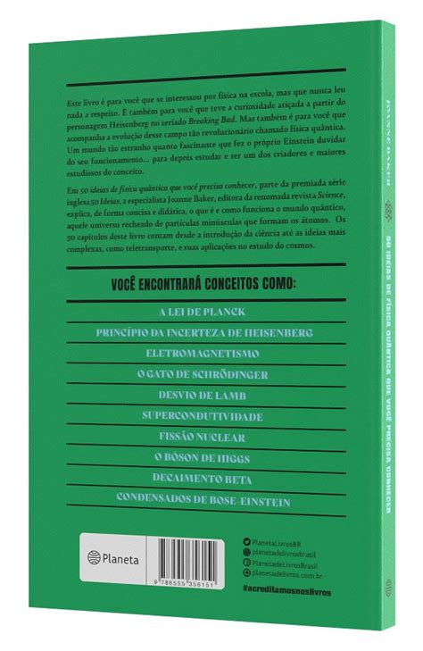 50 Ideias De Física Quântica Conceitos De Física 9786555356151