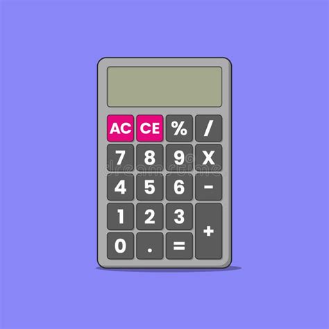 Flat Basic Mathematical Calculation Icon Illustration Vector School