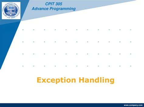 Ppt Exception Handling Powerpoint Presentation Free Download Id