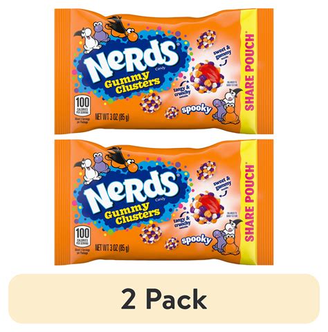 2 Pack Nerds Gummy Clusters Spooky Halloween Candy 3 Oz Pouch