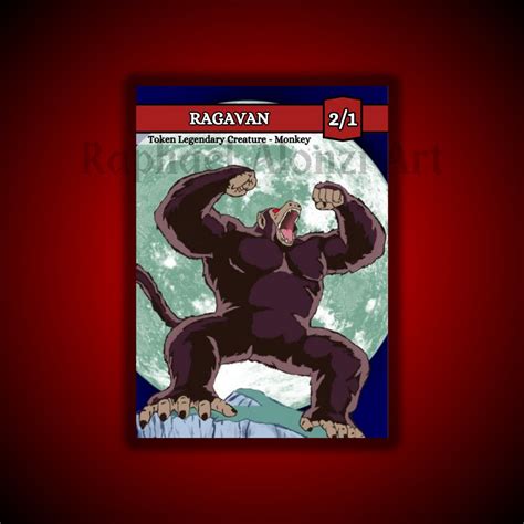 Ragavan Custom Full Art Token For Mtg Magic The Gathering Raa Tokens Etsy