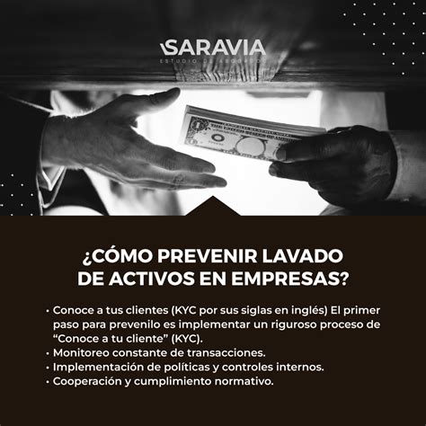 ¿cómo Prevenir El Lavado De Activos En Saravia Abogados