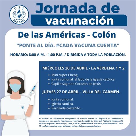 CSSPanama on Twitter Colón Continúa jornada de vacunación de Las Américas en Colón a