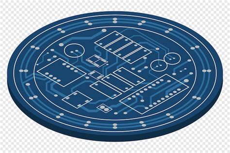 Premium Vector Isometric Electronic Board Isometric Printed Circuit