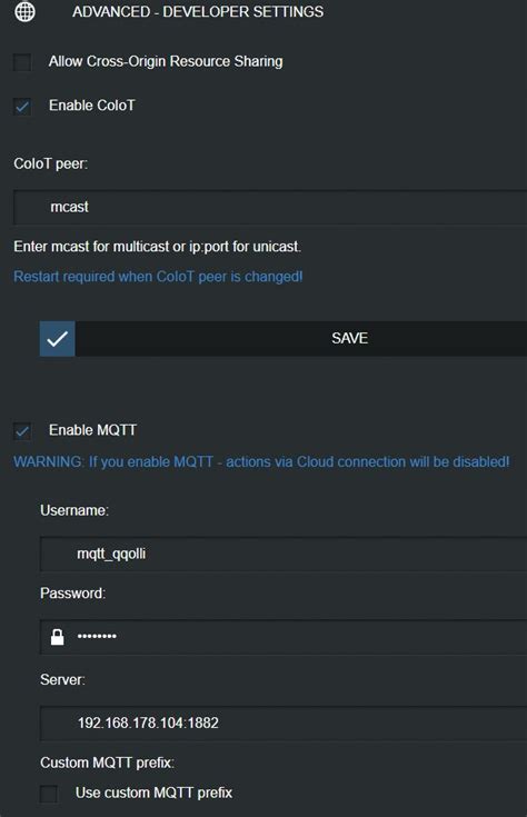 Solved Shelly Plus 1 MQTT Problem Bei Einbindung