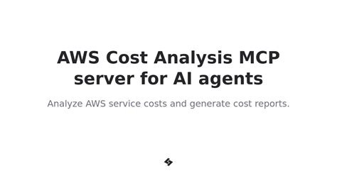 aws cost analysis mcp server for ai agents