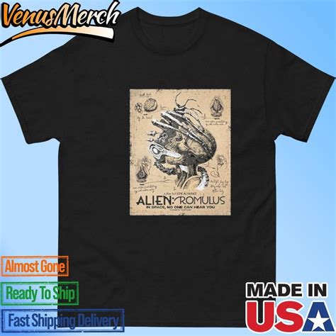 Official Alien Romulus In Space No One Can Hear You Shirt