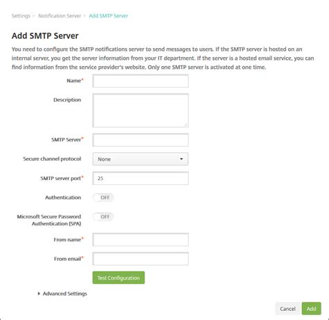 Notifications Xenmobile Server