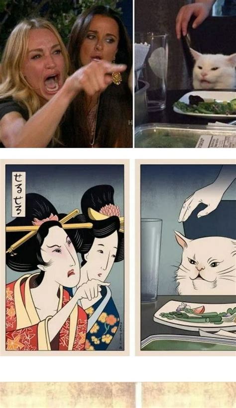 외국 고양이밈 3개국 화풍 Ai그림