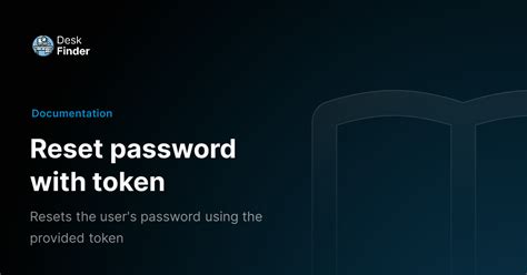 Reset Password With Token Shared Desk Docs