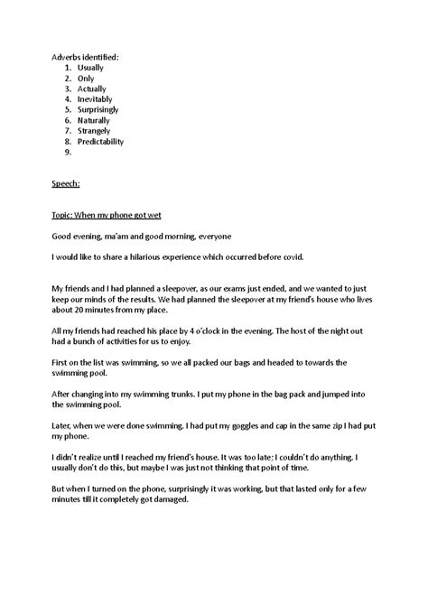 English Class Notes Literature Adverbs Identified 1 Usually 2