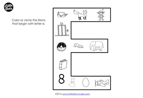 Preschool Letter E Activities And Worksheets Worksheets Library