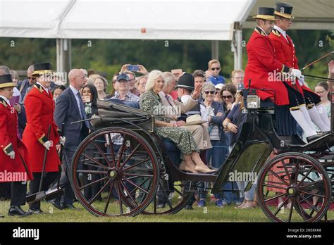 King Charles Iii And Queen Camilla Arrive For A Visit To The