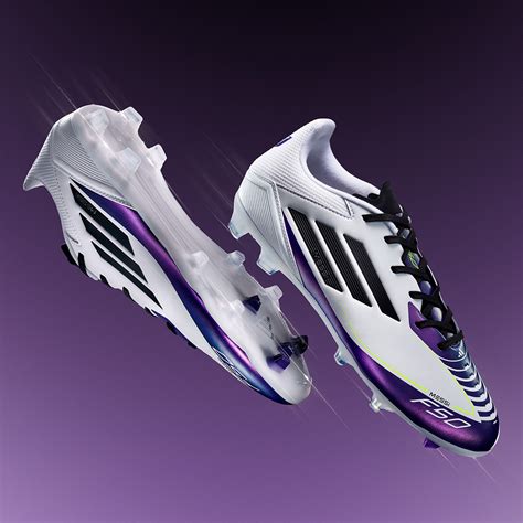 Taquetes Adidas F50 Club Fg Messi Hombre Color Blancoazul Marino
