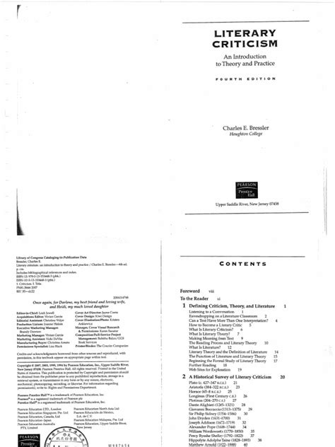 Literary Criticism Charles Bressler Pdf Pdf