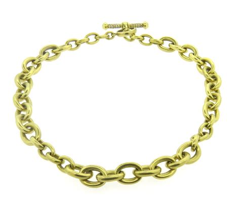 Barry Kieselstein Cord Diamond Gold Chain Toggle Necklace At 1stdibs
