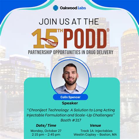 Learn About Chroniject Technology At The Upcoming Podd Conference