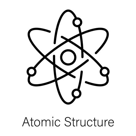 Premium Vector A Black And White Image Of A Nuclear Structure