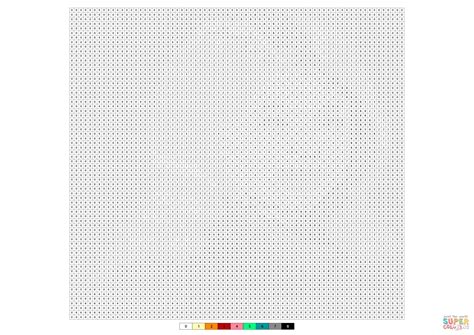 Pixel Female Smiling Color By Number Free Printable Coloring Pages