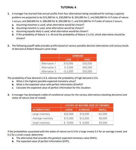 Solved 1 A Manager Has Learned That Annual Profits From Chegg