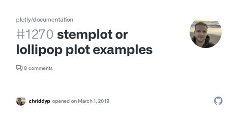 Stemplot Or Lollipop Plot Examples · Issue 1270 · Plotly Documentation · Github