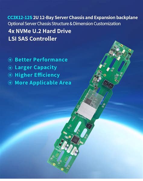2u 12 Bay Rackmount Chassis With Expander Backplane Cc3x12 12s Buy 2u