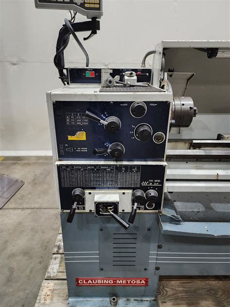 Clausing Metosa 13” X 40” Geared Head Lathe Model C1340s Vander Ziel