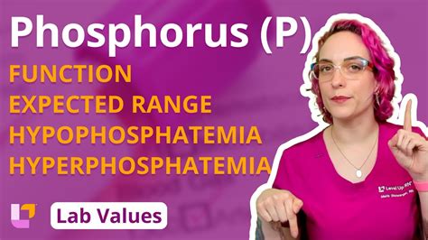 Phosphorus P Lab Values Function Range Hypophosphatemia And Hyperphosphatemia Leveluprn
