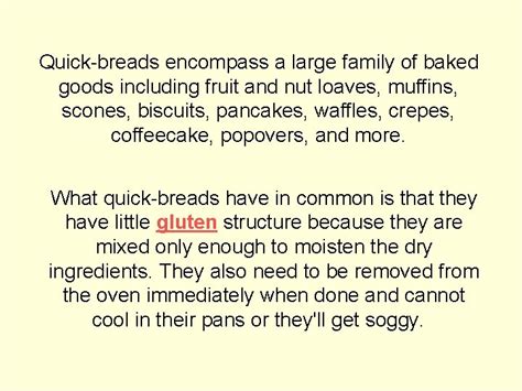 Quick Breads Mixing Methods What Are Quick Breads