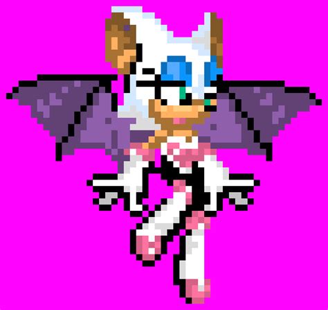 Rouge The Bat Pixel Art Maker Vrogue Co