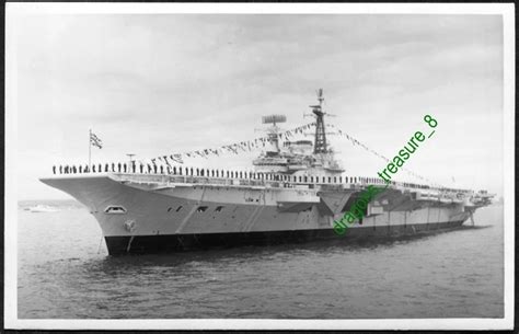 Hms Hermes Photo Royal Navy Centaur Class Aircraft Carrier 19591984 £270 Picclick Uk