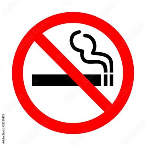 No Smoking Sign Lettering Stock Vector Retail Logos