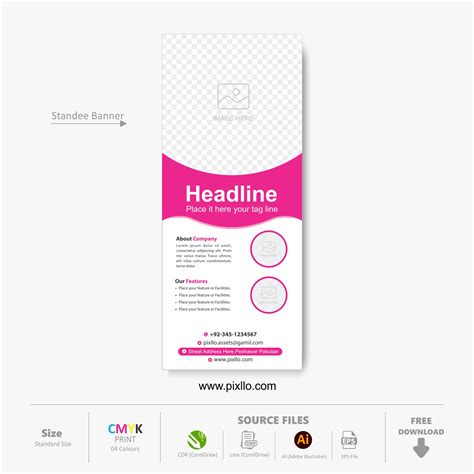 New Standee Banner Template Free Download Coreldraw File