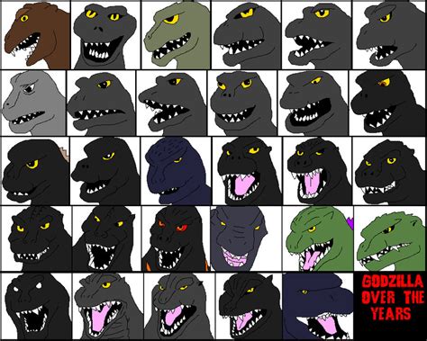 Timeline Of Godzilla Recolor By Baryminer On Deviantart