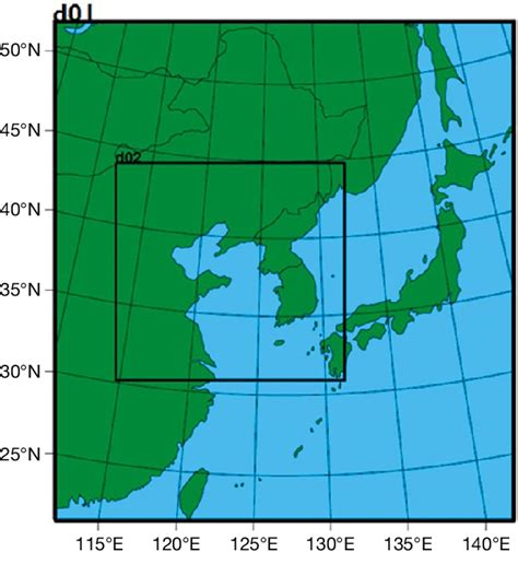 Domain Configuration For Wrf Model Simulations Used In This Study