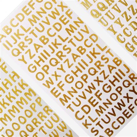 인디고샵 골드 레터링 스티커 예스24