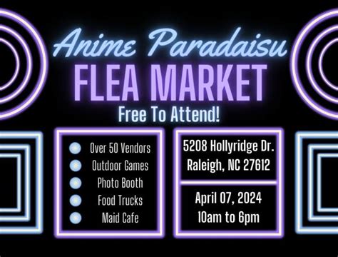 Anime Paradaisu Raleigh North Carolina United States Eventeny