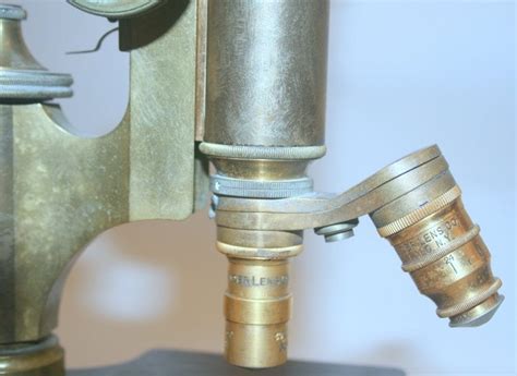 Artifact Microscope Brass Microscope Unsigned But Bausch And Lomb Body Serial Number 43899