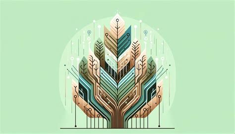 Abstract Geometric Tree Illustration Stock Illustration Illustration Of Green Modern 320967048