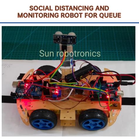 Sun Robotronics Social Distancing Monitoring Robot For Queue