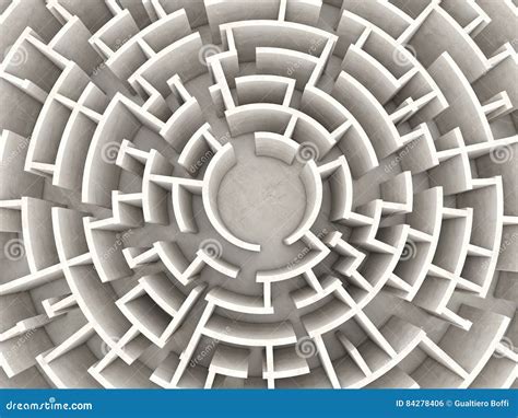 Circular Maze Royalty Free Stock Image 61728268