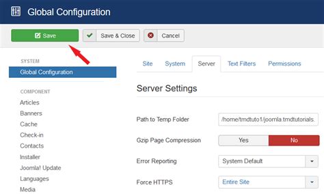 How To Setup An Ssl Certificate On Joomla Website Tmdhosting