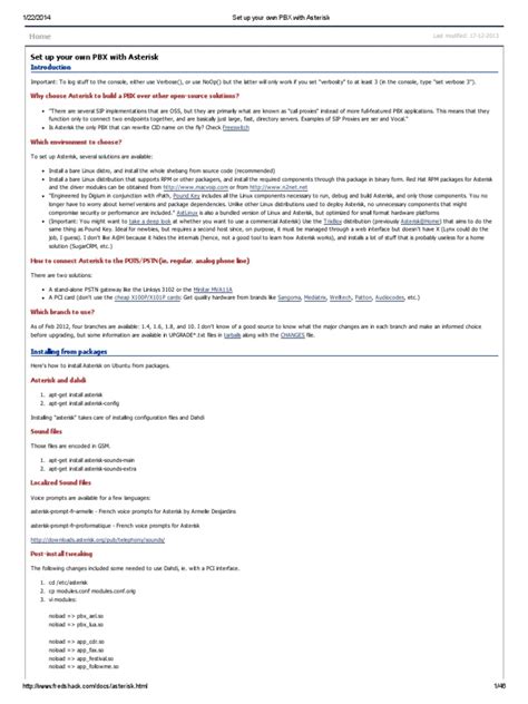 A Comprehensive Guide To Setting Up Your Own Pbx With Asterisk From Source Pdf Session