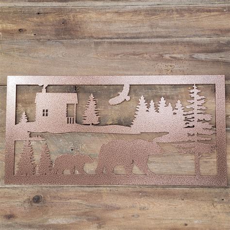 Bear Panel Dxf Files For Cnc Plasma Cutting Nature Scene Svg Files For