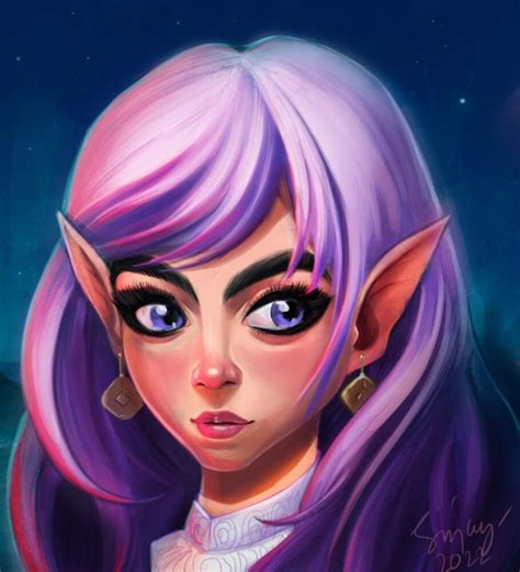 Artstation Alien Girl Character Concept Art