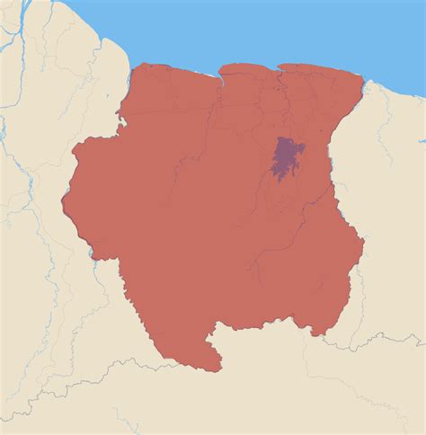 Surinam Mapas Población Y Estadísticas