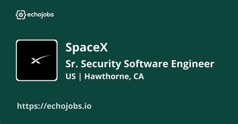 spacex is hiring sr security software engineer usd 168k 230k