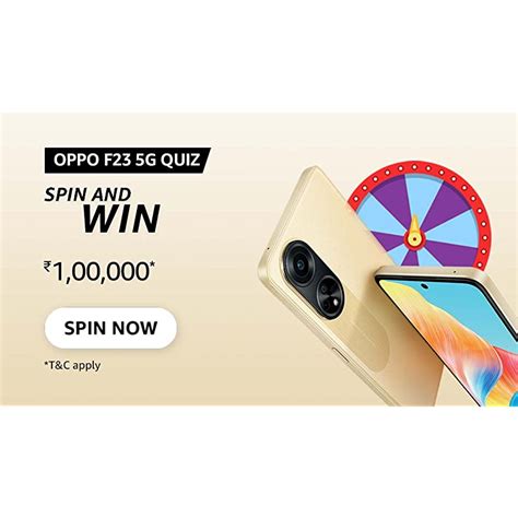 Amazon Quiz Oppo F23 5g Comes With 67w Supervooc Charger Which Charges