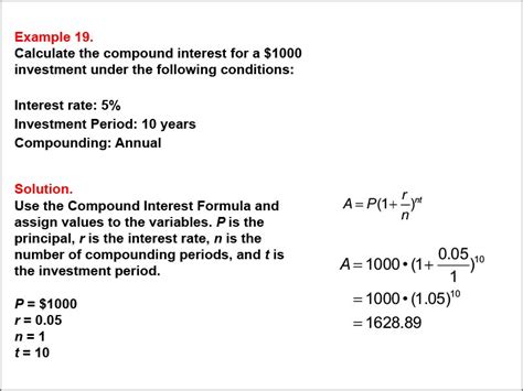 Student Tutorial Compound Interest Media4Math